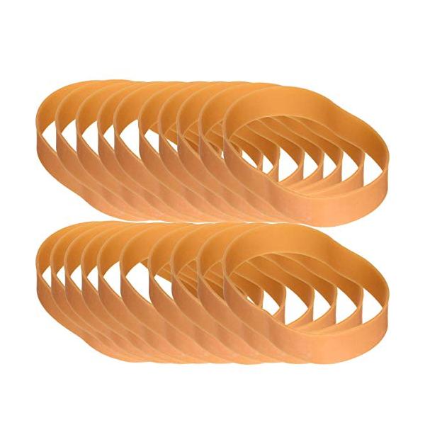 サイズ:幅10mm*折径80mm,内径:50mm。入り数:20本入。たくさんのご使用される、ご家庭*企業様、作業場、工場などで、業務用、徳用としての包装となります。仕様: 袋入り。素材：良質の天然の純ゴムを使用しています。文房具・オフィス用...