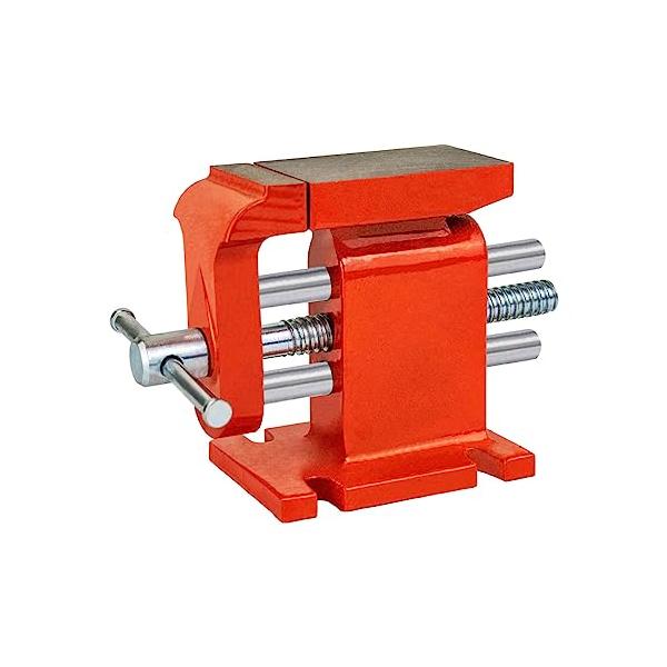 商品仕様 口幅:40mm、 最大開口:80mm、口の深さ：30mm、重さ：約1.4kg。 便利 コンパクトアンビル卓上バイス、便利です。 設置 4箇所の設置取り付けスリット：φ8mm。作業台等に設置可能  耐久性 鋳鉄製なので、耐久性が優れ...