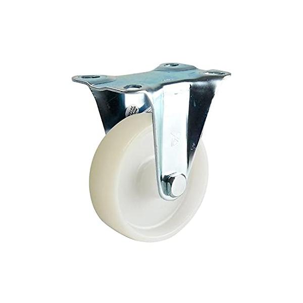 車輪材質:ナイロン・白 取付ピッチ:90X50(80X45)mm取付高さ:130mm 車輪径:100mm許容荷重:1200N 122kgf 車輪幅:32mmプレート寸法:110X70mm 取付穴径:10.5mm文房具・オフィス用品/オフィス...