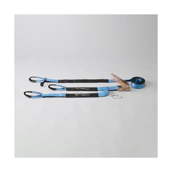 ※※事業者向け商品です※※使用荷重:800kg ベルト長:固定側:0.7m、1m調整側:6m ベルト幅:50mm破断荷重:4000kg 材質:ラチェット・フック:鉄固定金具:アルミベルト・カバー:ポリエステル外れ止めサポート:ゴム 重量:1...