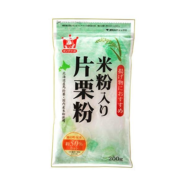 原材料:馬鈴薯澱粉(北海道産)、米粉(国内産)内容量:200gカロリー:339kcal商品サイズ(高さx奥行x幅):23cm*6cm*13cm食品・飲料・お酒:粉類:片栗粉