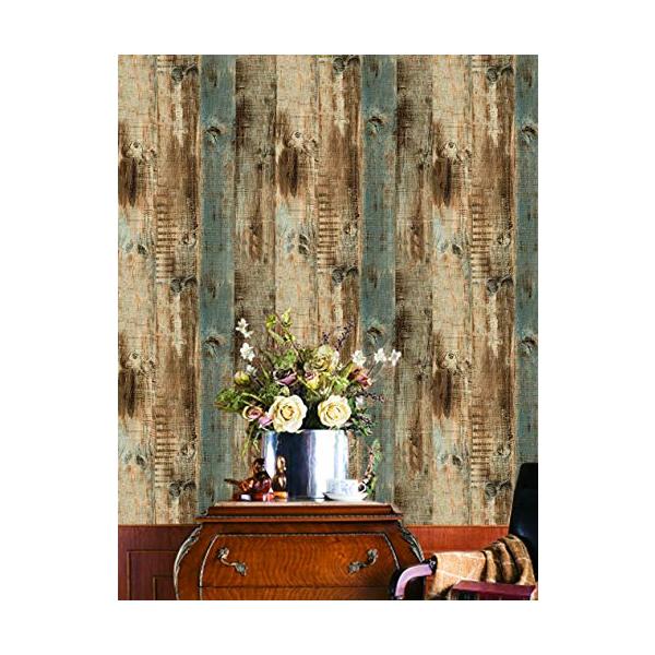 仕様 幅：約45cm*300cm；約300ｇ/巻，カラー：ダークブラウン 木目、木目柄。45cmのパターンリピートです。高品質ビニール製で、環境にやさしい壁紙シールです。接着力が強く、貼りやすいです。糊残りの心配もありません。裏面は嬉しい目...