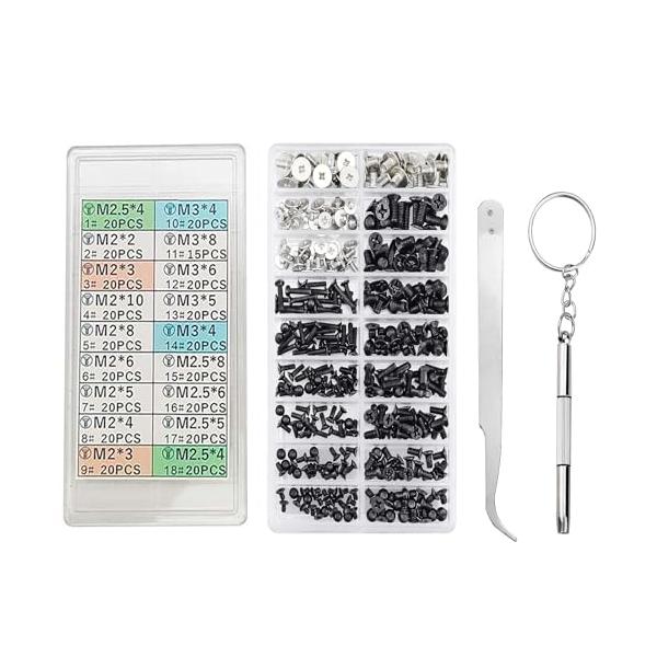 内容  このセットには、ノートPC用のM2、M2.5、M3ネジとHDD M.2、SSD固定用の平ネジが含まれています。合計355本のネジが収納ケースに入っています。 素材  高品質スチール製で、耐久性に優れたデザインです。 十字トラスネジ ...