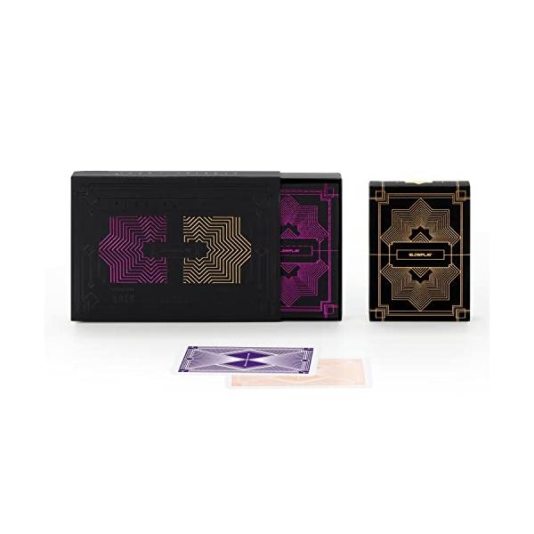 カジノ品質カードセット： SLOWPLAYの新しいトランプセットは、デザイン、質感、そして全体的なパフォーマンスその全てにおいて今までと別次元の仕上がりになりました。より高度なポーカー体験を追求するプレイヤーのために作られたこのトランプセッ...