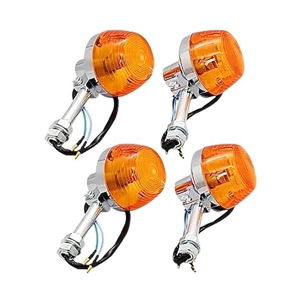 適合メーカー：ホンダ バイク用ウインカー12V ウインカーレンズ アンバー 4個セットになります。適合車種：CB250T・CB450T・CB450・CB350 500・CB750Four ※その他車種にも流用可能ですので、サイズをご確認くだ...