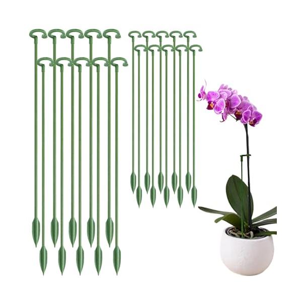 セット内容：17cm*10本、27cm*10本、合計20本入り。プラントホルダーは、優れた強度と器用な構造を持つABS樹脂製で、安定性と耐久性に優れ、簡単に壊れたり変形したりせず、あらゆる気象条件に耐え、長期間の使用が可能です。土に刺しやす...