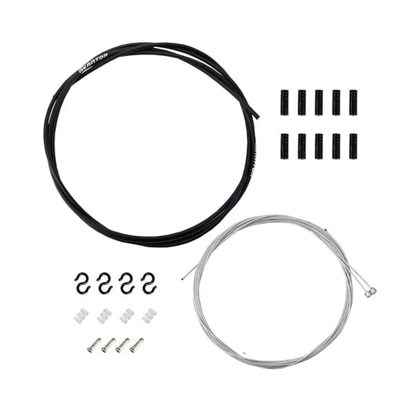 製品名称  変速セットワイヤー組 色  クラシックブラック、シンプルでスタイリッシュで、さまざまな自転車のスタイルにマッチします 素材の特長  高品質で新しいPCV被覆素材を採用して作られており、優れた抗酸化性能を備えており、色褪せやひび割...