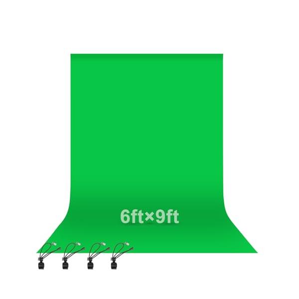 パッケージ内容 180x280cm グリーンバックx1、ロープクリップx4。 無反射のコットン生地 背景布はコットン生地を採用し、ポリエステルよりも重厚感があり、肌触りも柔らかく、色も鮮やかです。製作原理の違いで強度が高く、耐久性も優れてい...