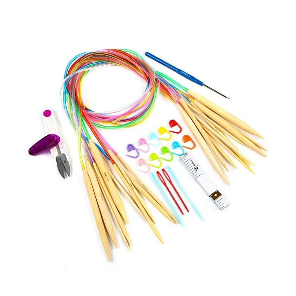くるくる一方向に編むだけで、簡単に輪の作品が作れる輪針です。なめらかですべりが良く、手になじみやすいナイロンコードなので、針とコードの接続部も糸送りがスムーズです。厳選された良質天然竹を丁寧に研磨し、さらにからだに優しい樹脂で磨き上げ、ほど...
