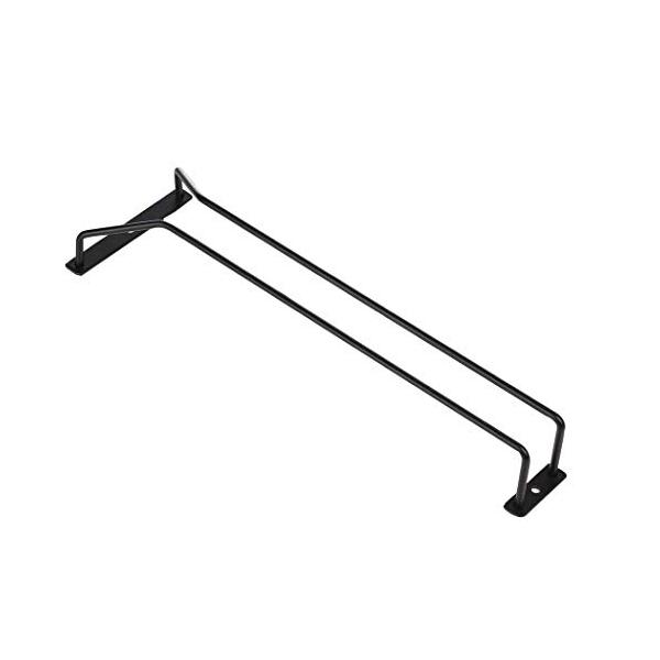 キャビネット下の厚みのある金属製ワイングラスホルダー。 非常に頑丈で、ワイングラスの収納に適しています。エレガントなブラックカラーのモダンなスタイル。 このワイングラスハンギングラックはレトロで、ご自宅やバーをヴィンテージに演出します。1列...