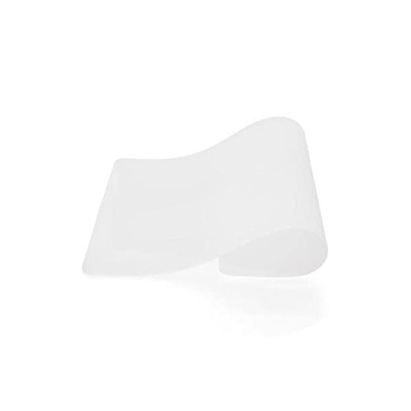 サイズ 約18.6*14.4cm、厚約1mm。 素材 シリカゲル、 柔軟性に富み。 使いやすい で目立たず、違和感なく使用できる。でカンタンにカットが出来ます、丸めて収納しておくこともできます。 洗濯し易い  汚れたときはシリコンマットを洗...