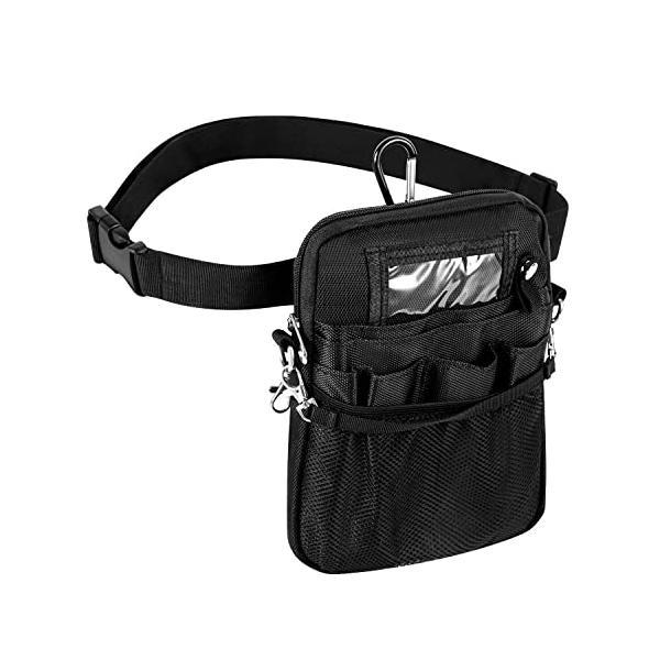 YUKANO たくさんはいるNursing pocket ナースポーチ オーガナイザー ナースポシェット 看護師 ナース ポーチ エプロンバッグ 介護 介護士 ウエストポーチ ショルダーポーチ 2wayファッション/制服・ワークウェア/医療...