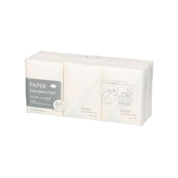 ライフ堂 ペーパーハンカチ 30枚(10組)*6個ドラッグストア/日用品/家事・掃除道具/使い捨てクロス