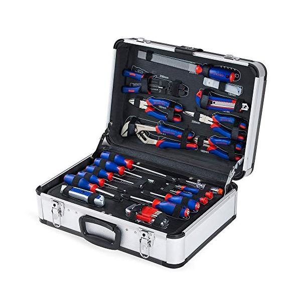 セット内容1: 1PC200mmやすり、3PC 18mm カッターブレード、 1PC 200mm圧着プライヤー、1PC 18mmカッター、1PC折畳みカッター 、1PC 180mmコンビネーションプライヤー、1PC 240mmボックスジョイ...