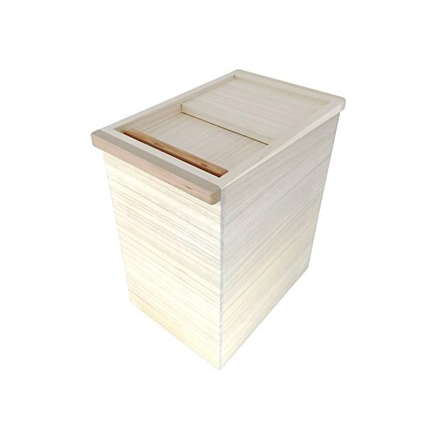 本体サイズ:約22.5*34.5*H38.5cm素材:桐(本体)、桜(持ち手)生産国:日本ホーム＆キッチン:キッチン用品:保存容器:米びつ