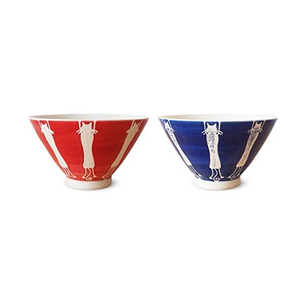 材質：陶器 食器洗い機使用可能、食器乾燥機使用可能 、電子レンジ使用可能サイズ 約 ：径11.5x高さ6.8cm 重量 約 ：150ｇ容量 約 ：270cc 満水時 器の中を見たくてたまらない背伸びをしている猫をデザインしてみまして見ました...