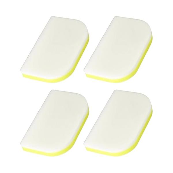 洗剤を使用せず、水だけで汚れを落とすことができます。軽くこするだけで汚れが簡単に落とせます。消しゴムでこするように簡単に汚れが落ちますが、その際カスが出て摩耗します。白いクリーナー部分がすり減りなくなったら、交換してください、面ファスナーで...