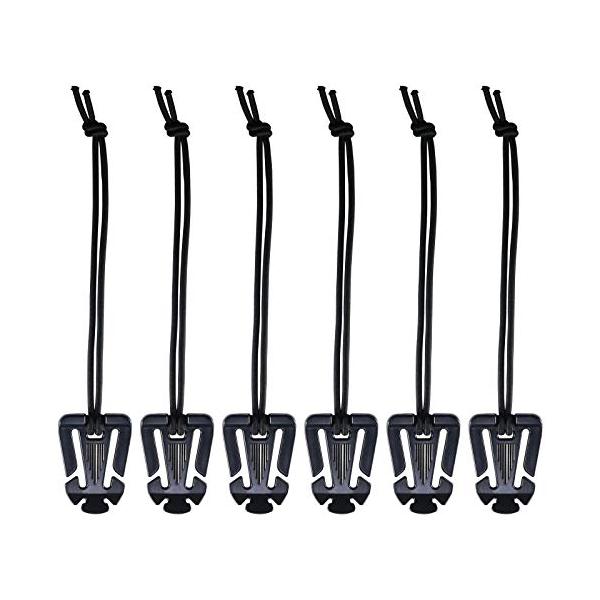 素材：プラスチック、ゴム。サイズ：約19.5*3.3*0.4CM ,重さ:約6.9g。バッグ 、カバン、バックパックなどにアウトドア用広く使われます。垂れ下ってしまうベルトをまとめるだけで、見た目もすっきり歩く際にもじゃまになりません。パッ...