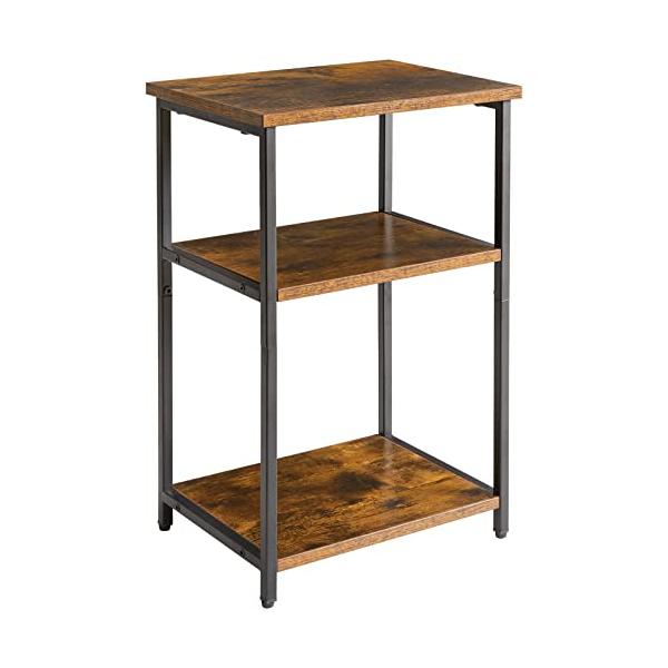 コンパクトデザイン：本体サイズは幅39*奥行29*高さ59cmで、お部屋に馴染みやすいデザインです。3段構造で収納力がより高いです。優れた素材:高品質のパーチクルボード メラミン加工 を採用しており、掃除しやすくて傷・汚れ・水分・熱に強い強...