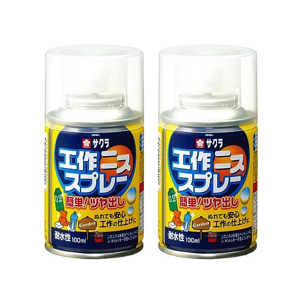 特長1 簡単・手軽なスプレータイプの水溶性工作ニス。手が汚れずハケも不要で、準備や後片付けラクチン。 特長2 紙粘土・木工・一般工作用に幅広く使える。乾いた後は耐水性になる。 特長3 2*3回の吹きつけで透明感のあるツヤがでる。下地の絵の具...