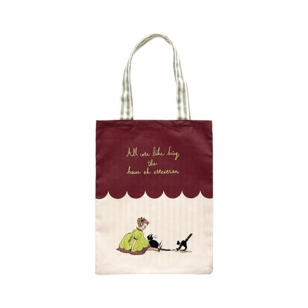 懐かしく、温かみのあるイラストが人気のイラストレーター くらはしれいさん のステーショナリーシリーズ おでかけが嬉しくなる トートバッグです。 表面と裏面の色の組み合わせがポイントです。A4サイズがぴったり入ります。  サイズ W245ｘH...