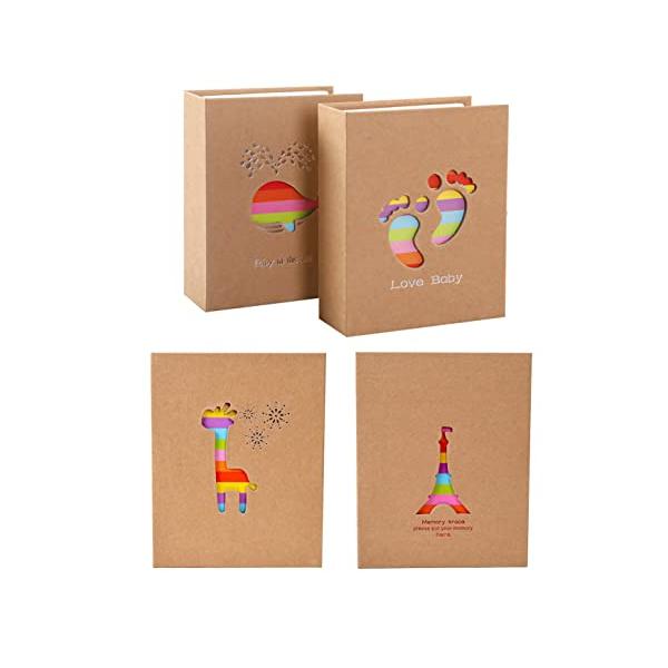 セット内容：4柄 柄は画像よりご確認ください のアルバム各１冊サイズ：約20.3*16.2*5cm/ポケットのサイズ：95x132cm/写真収納サイズ:L判(89*127mm)1冊に200枚の写真を収納できます。1冊に50ページあり、1ペー...