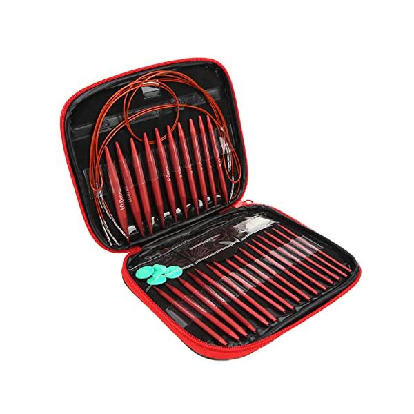 [着脱式編み針] 編み針キットは着脱式の編み針を採用しており、操作が容易で使いやすいです。[多種のサイズ] サイズ豊富な編み針セットは、様々なサイズの編み針を簡単に組み合わせて作業が可能です。[完璧なギフト] 母、叔母、姉妹、友人、祖母など...