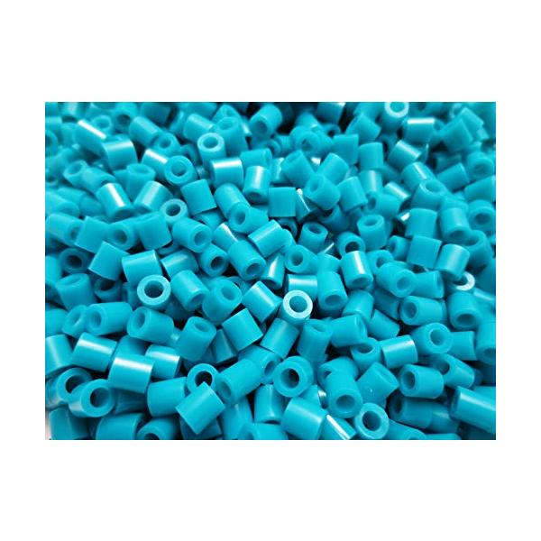 2000個 アクリル ヒューズビーズ 円筒形 ターコイズ アイロンビーズ 5mm 穴:2.9mm クラフト 手芸用品 Huey 手芸材料のヒューイ h1898s95サイズ:5x5mm素材：アクリル入り数：2000個ターコイズホビー/手芸・画...