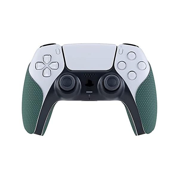 革新的な材料：柔軟性、滑り止め、フラット、しわのない材料。ps5コントローラーに対応します。高品質なプロ仕様の表面は、グリップ効果を最大限に引き出すとともに、通気性が良く、手汗による滑りを押さえますこのグリップは、汗まみれのゲーマーにとって...