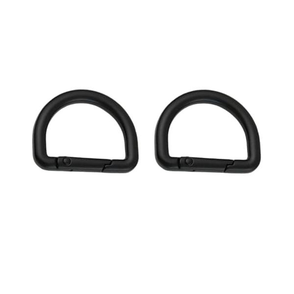 サイズ：内径25mm。 素材：金属合金。 使いやすい：小さくて軽量なので、片手でも簡単に開閉できます。手で押すだけで簡単に開くことができます。 高級感：普通の形状よりも美しいD字型のバックルで、質感が良く見えます。 幅広い用途：日常的な鍵の...