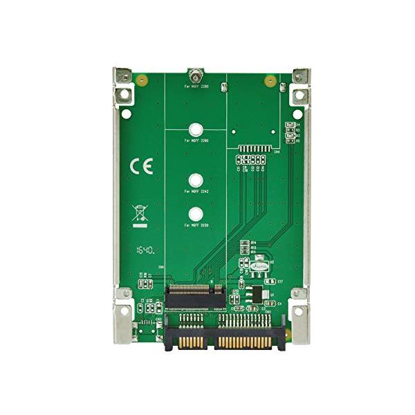 M.2(NGFF)SSDを7mm厚2.5インチSATA HDDサイズに変換可能なアダプターパソコン・周辺機器:PCアクセサリ・サプライ:ケーブル・アクセサリ:ケーブル:SATAケーブル