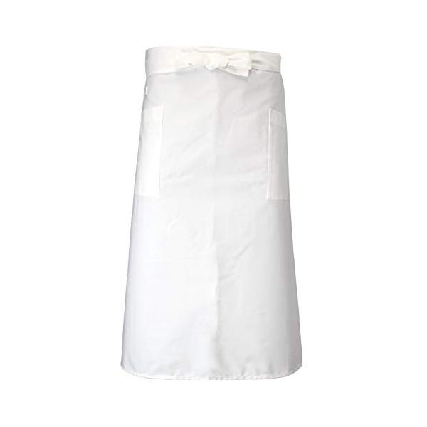 タオルループを付けた腰下のシェフエプロンです。 ループにはタオルやダスターやハンカチを掛けられるので調理中にタオルやダスターをすぐに使えて便利です。 カラーは白と黒があり、S/M/Lの3サイズからお選びいただけます。 両脇にポケット付けて収...