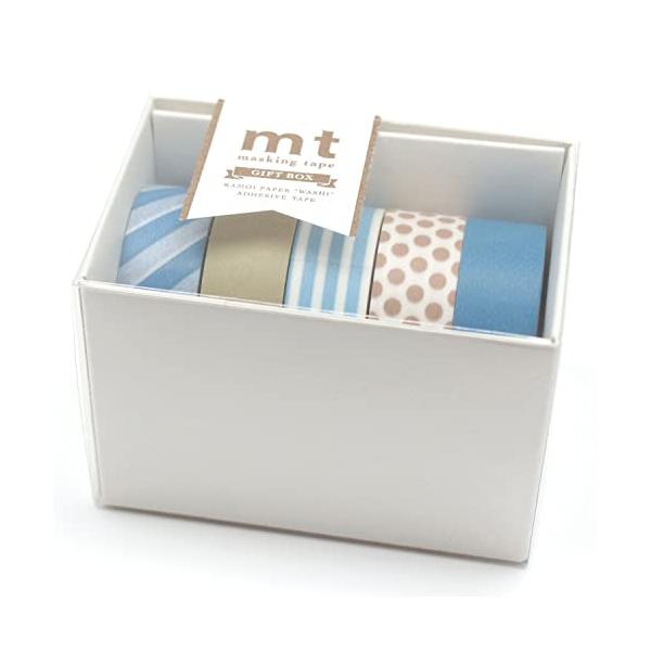 貼ってはがせるマスキングテープ。プレゼントにもぴったりのスペシャルなmtの箱入り5巻セットです。1箱お手元にあればさまざまなアレンジに活用することができます。テープサイズ：15mm*7m 5巻セット基材：和紙/粘着剤：アクリル系文房具・オフ...