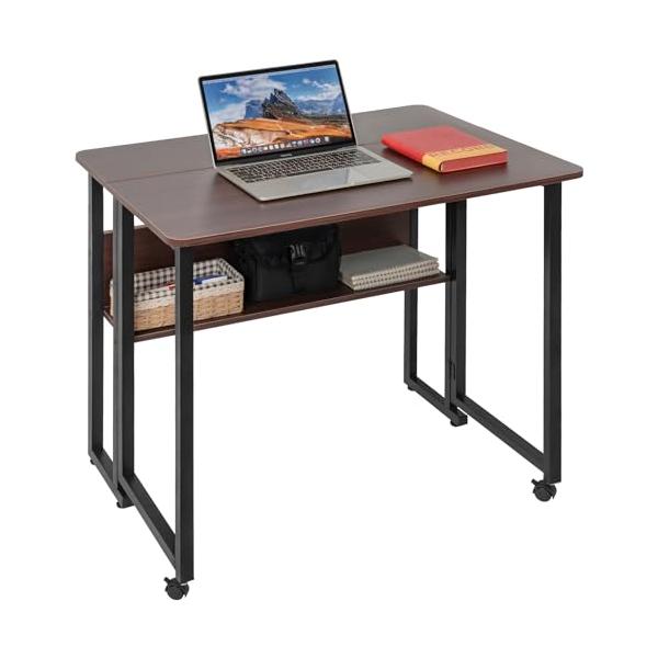 [変幻自在の二用テーブル] 折りたたみでコンパクト、小卓としても大卓としても使える 独り暮らしの方にぴったりで、友達を招いた時には広げて楽しい食事やゲームの時間を提供。普段は小さく、必要な時には大きく、空間を無駄にしないデザインです[高級感...