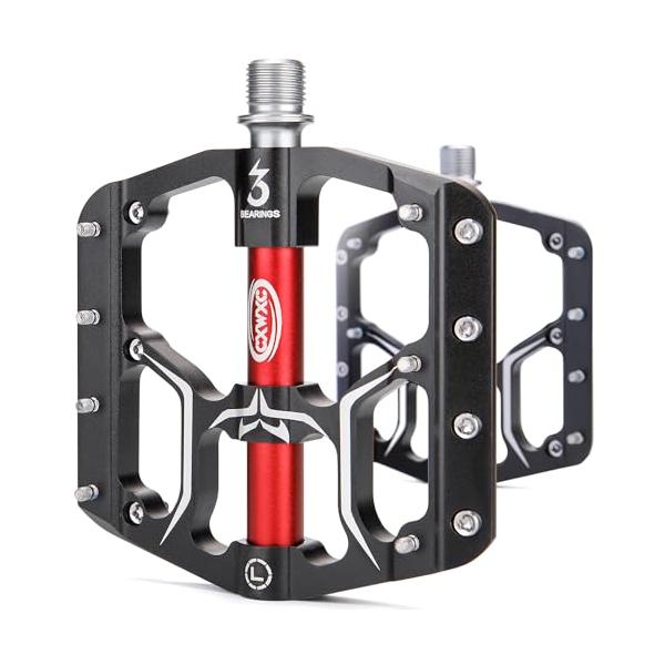 色：ブラック/レッド高回転性能を備え、負荷を均一に分散するトリプルシールドベアリングを配置。ワイドなペダル踏み面による抜群のパワー伝達。滑り止めピン 片面7本 の配置によりグリップ性を向上。8mm六角レンチマウント付きの耐久性に優れたクロモ...