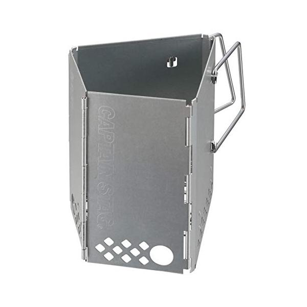 組立サイズ:幅180*奥行200*高さ210mm(本体のみ)収納サイズ:(約)165*210*厚さ30mm製品重量:(約)1kg材質:本体/亜鉛めっき鋼板、目皿・ハンドル/鉄(クロムめっき)原産国:中国スポーツ&amp;アウトドア:アウトドア