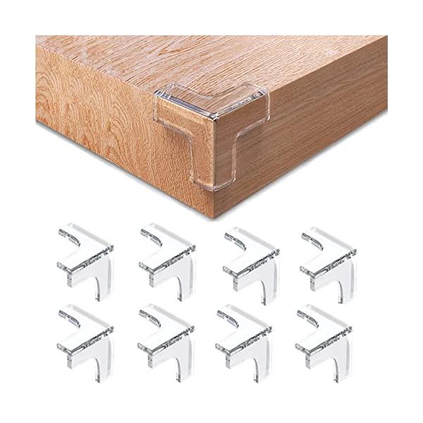 商品仕様 サイズ：3.5*3.5*3.5cm；カラー：透明；個数：8個。 透明で違和感なし コーナークッションは透明なので家具の外観を損なわず取り付けることができます。目立たないデザインでお子さんの興味も引かないので剥がされるのを心配もあり...