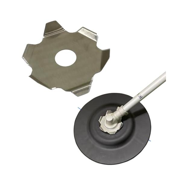 草刈り作業時に、刈払機のギアヘッドへの草の巻きつき防止に効果的です。 上刃とへの字状の下刃のコンビネーション形状の巻きつき防止盤です。 刃は2種類の「形状・角度」で構成されており巻き付く草をカットします。DIY・工具・ガーデン:ガーデン:農...