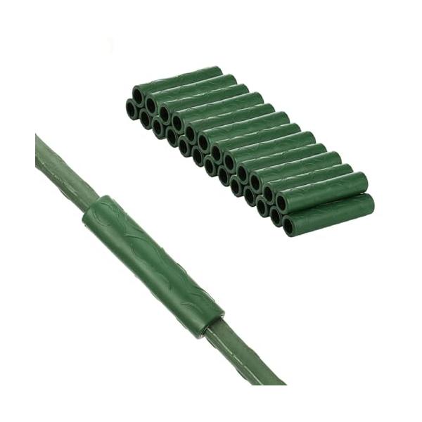 商品仕様 ：セット内容：支柱ジョイント30個、サイズ：直径16mm*長さ90mm、素材：プラスチック、色：グリーン 耐久性素材 ：高品質のプラスチック製で、丈夫で耐久性に優れ、強力な固定機能があり、折れたり壊れたりしにくいです。環境に優しい...