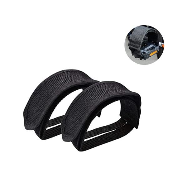 パッケージ内容 ：ペダルストラップ*2本。自転車のペダル ベルト 左右セットです。マジックテープで簡単に装着可能です。装着するとペダルが回しやすくなり、快適なロングライドと効率的なペダリングを可能にするトゥーストラップ です。 耐久性 ナイ...