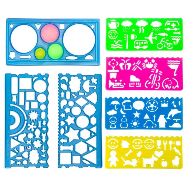 定規 テンプレート 製図 描画 お絵描き定規 デザイン定規 半円分度器幾何学 クラフト描画定規 プラスチック中空定規 曲線定規 建築定規 多形定規 製図用テンプレート 文具用品 描画用品 計量製図用品 描画ルーラー 絵画 小学生 図面装飾お...