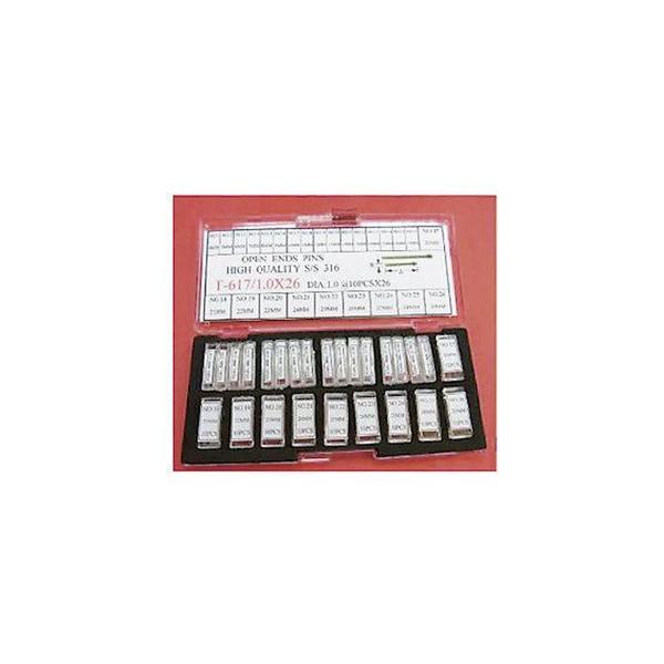 *割りピンセットロング対応*1.2φ*26種*10　260本DIY・工具・ガーデン:作業工具:接着・接合工具:ピンセット