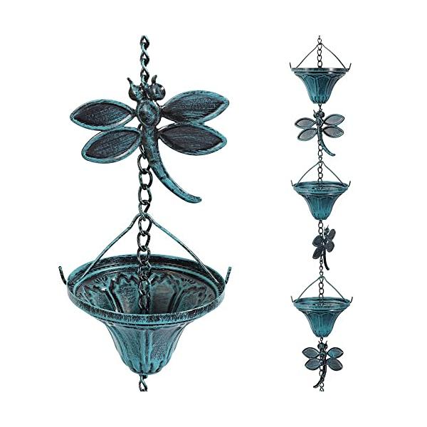 チャーミングなレインチェーン - 見た目がおしゃれなレインチェーンはいかがですか 従来の雨樋システムを、この魅力的なデザインのレインチェーンで華麗にアップグレード。雨水を地面に導き、エレガントな光景を作り出します。静かで穏やかな音色を奏で、...