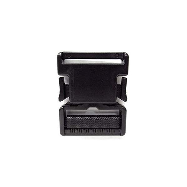 YKK LB38S プラスチック バックル 黒 38mm巾用 ベルトの長さ調節などに安心のYKKブランドホビー:手芸・画材:裁縫材料:バックル