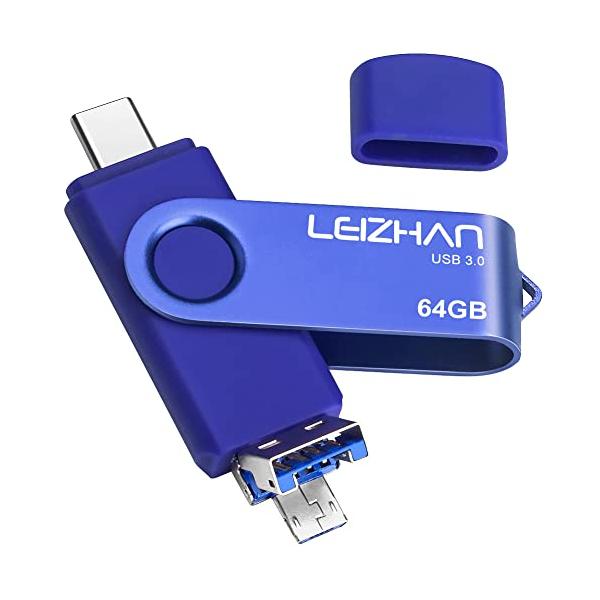 *  3 in 1   USB 3.0 * Micro * Type-C 64GBの容量で、たくさんの写真や動画、連絡先を簡単にバックアップできます。*  高速転送   USB3.0でお好きなコンテンツをスマートフォン、タブレット、コンピュ...