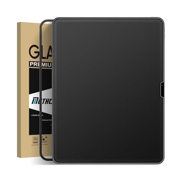 アンチグレアフィルム  iPad Air 13 M3 2025用/iPad Air 13 M2 2024用。表面にアンチグレア加工が施されており、光の反射や映り込みを抑え、光の反射が少なくて見えやすく、長時間で、iPad の画面を見ていたり...