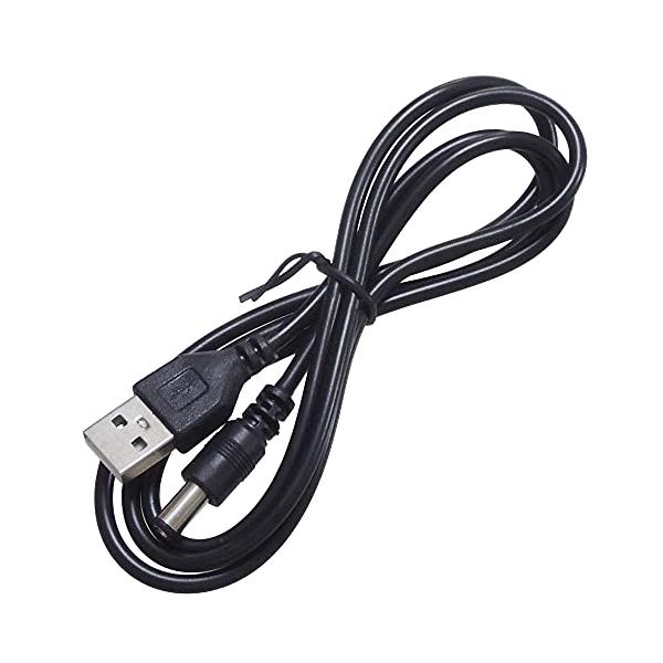 5V/1A対応 DCプラグ 外径:5.5mm/内径:2.1mm/極性:センタープラス コード 長さ:約1mパソコン・周辺機器/PCアクセサリ・サプライ/ケーブル・アクセサリ/ケーブル/USBケーブル