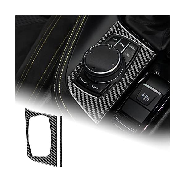 車種専用：BMW X1 F48 2016-2022, X2 F39 2018-2022。右ハンドル車用。素材:製品は本物のカーボンファイバーでできており、保護を強化するために超透明コートポリウレタンが付いています。取り付け簡単：工具不要のお...
