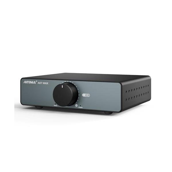 1. 300W*300Wステレオアンプモード AIYIMA A07 MAXパワーアンプは、パッシブ本棚タワー型スピーカーデスクトップホームシアター用2チャンネルオーディオコンポーネントアンプとして使用することができます最大出力600W 30...