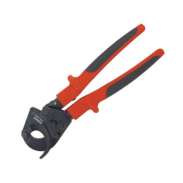 特殊鋼刃で切れ味アップ! 耐久性バツグン!切れ味30%UP(当社従来比)ラチェット式でラクラク切断握りやすく、操作しやすいエラストマー成型グリップ採用銅線専用DIY・工具・ガーデン:作業工具:カッター:ケーブル・ワイヤーカッター:ケーブルカッター